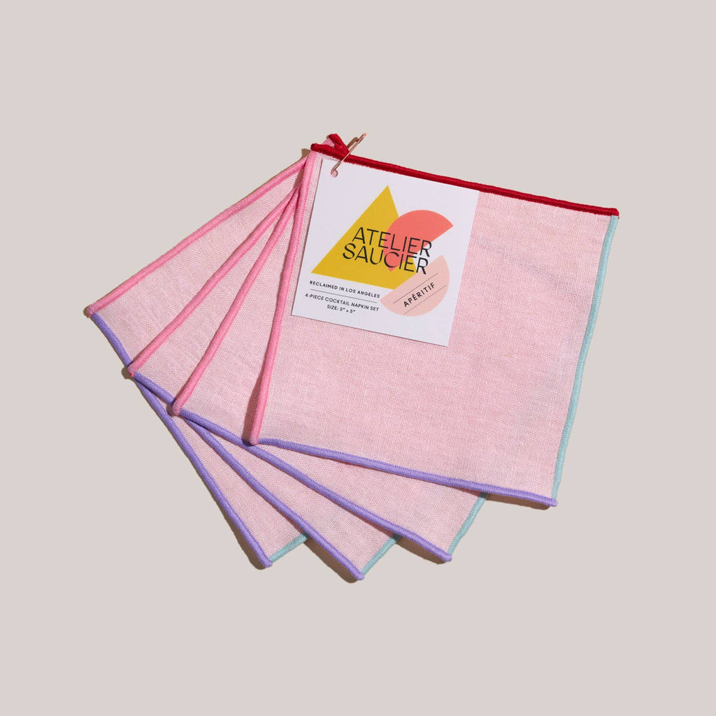 Candy Crush Linen Cocktail Napkins | Set of 4 – rabbit RABBIT
